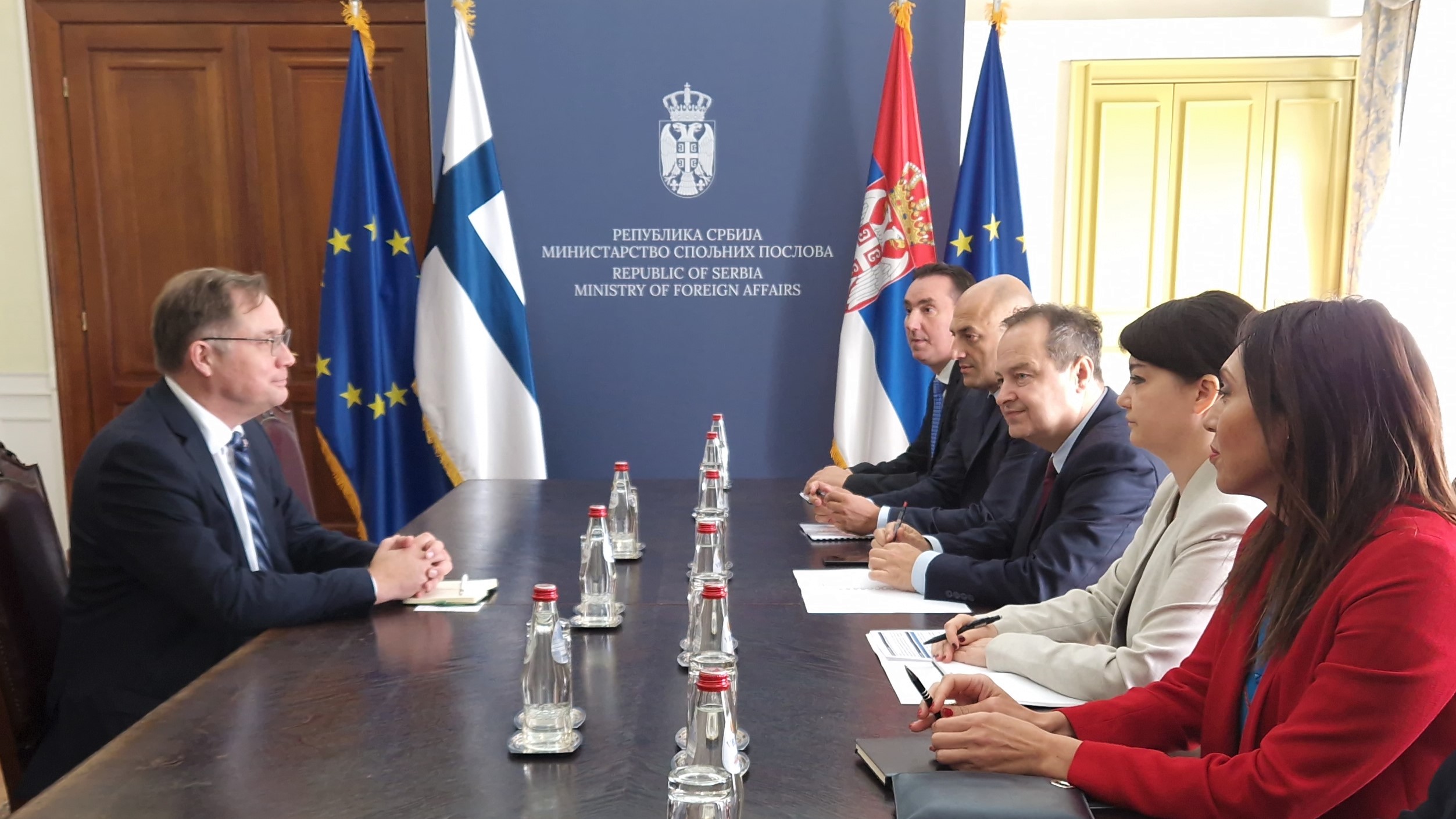 Minister Dacic meets with the newly-appointed Ambassador of Finland ...