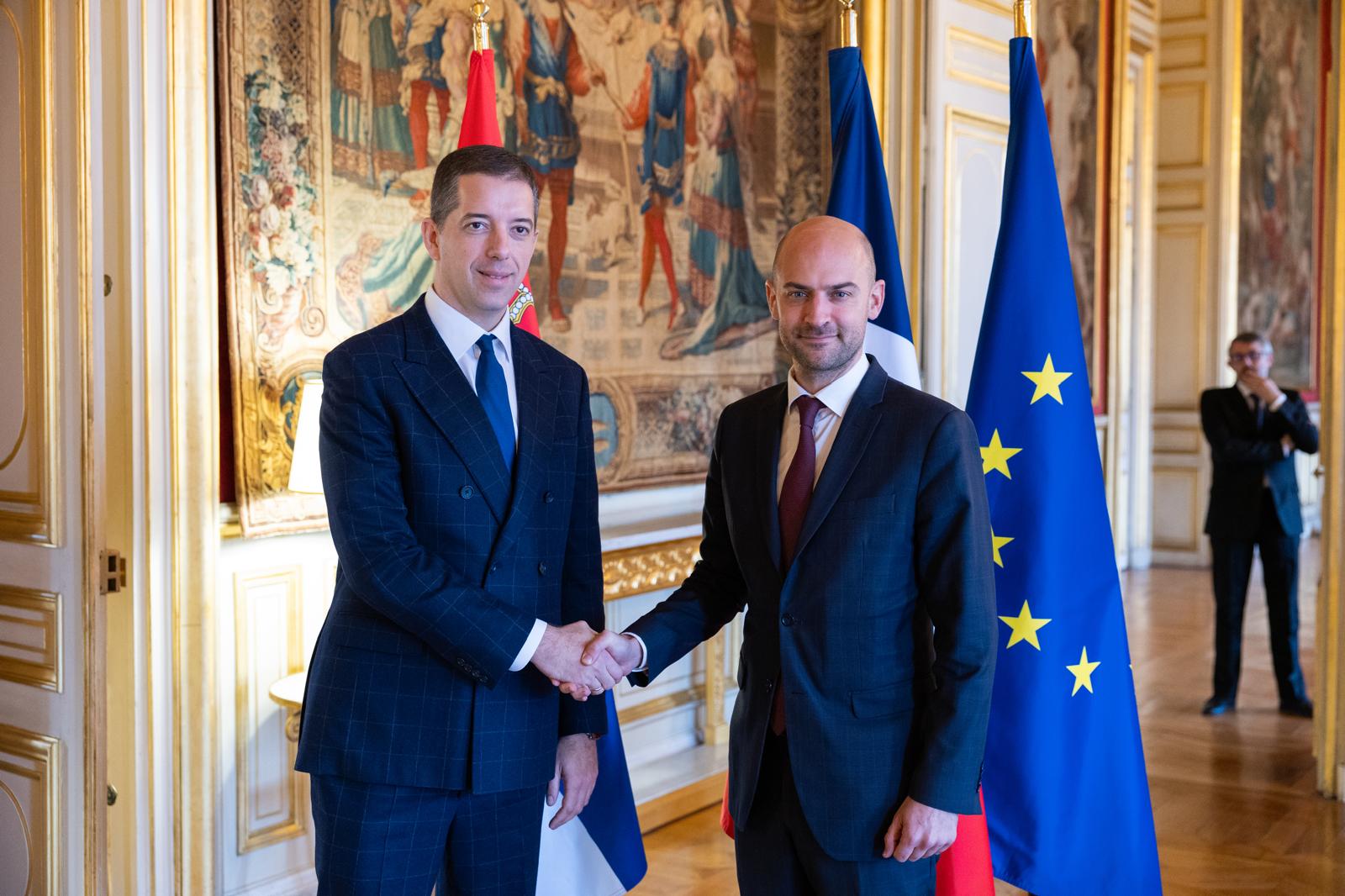 Minister Đurić with the head of French diplomacy, Barrot | Ministry of ...